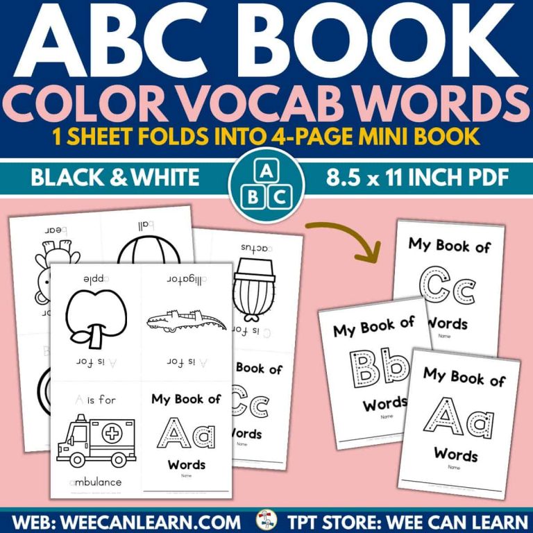 Alphabet Mini Books to Color [FREE Download!]