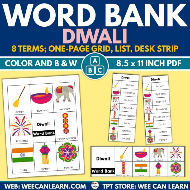 Diwali Word List Word Bank [FREE Download!]